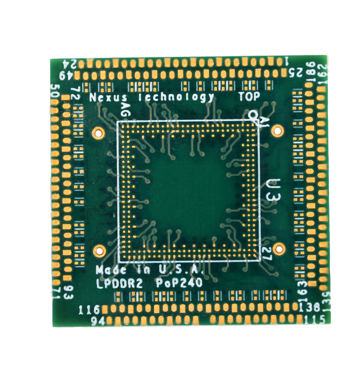 LPDDR2 240 Ball Oscilloscope Socketed Interposer | Nexus Technology, Inc. LPDDR2 240 Ball Oscilloscope Socketed Interposer | Nexus Technology, Inc.